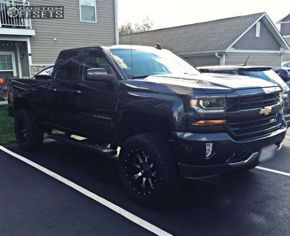2016 Chevrolet Silverado 1500 with 20x10 -24 Fuel Nutz and 35/12.5R20 ...
