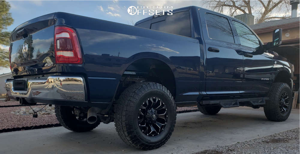 2020 Ram 2500 with 18x9 1 Fuel Assault and 295/70R18 Dick Cepek Trail ...