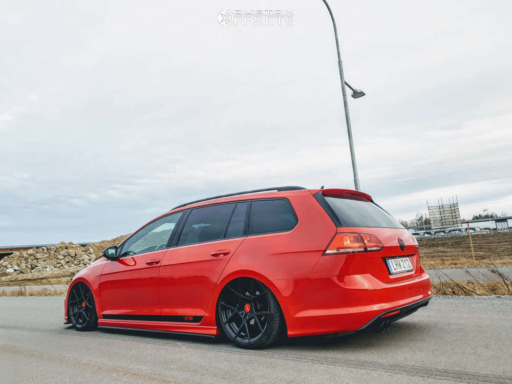 2015 Volkswagen Golf with 19x8.5 45 Rotiform Kps and 225/35R19 Nankang ...