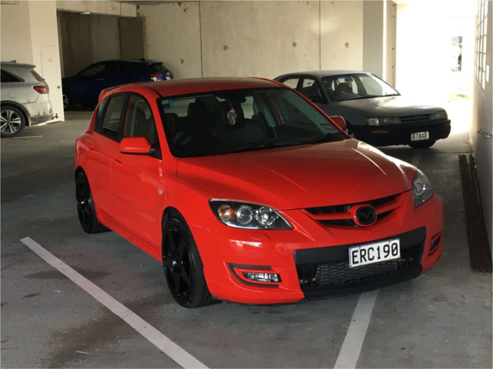 2008 Mazda MazdaSpeed3 with 18x8.5 38 Bgw R5 and 225/40R18 Farroad ...