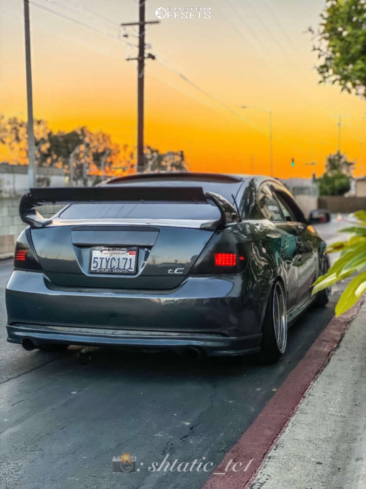 2006 Scion TC with 17x10 22 Hayashi Racing Hayame Performance and 215 ...