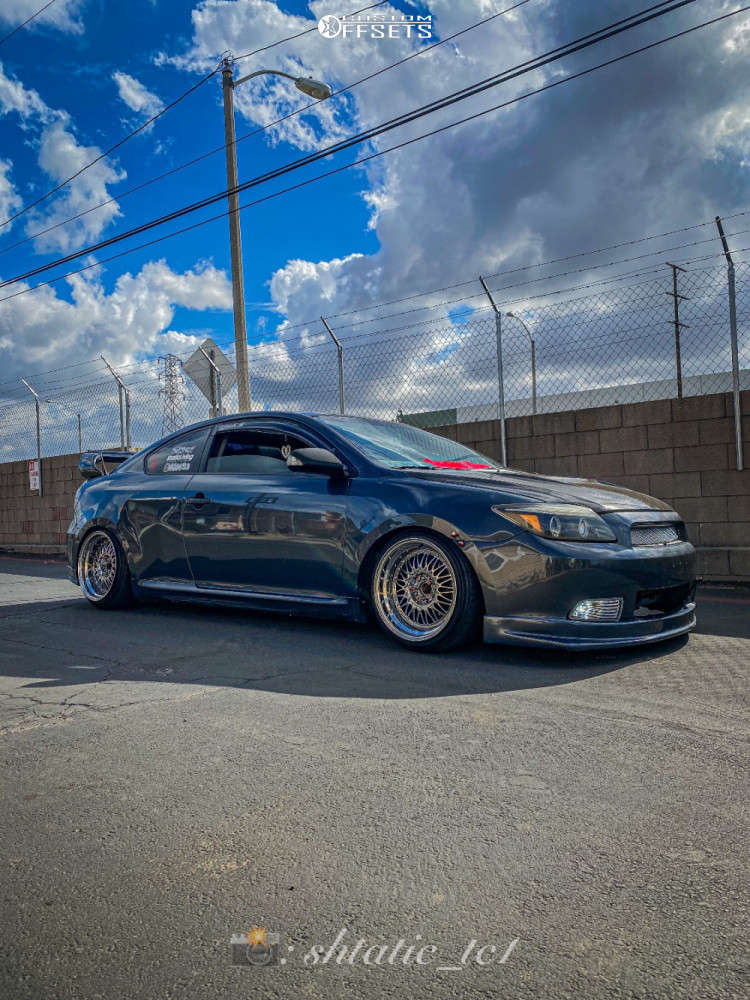 2006 Scion TC with 17x10 22 Hayashi Racing Hayame Performance and 215 ...