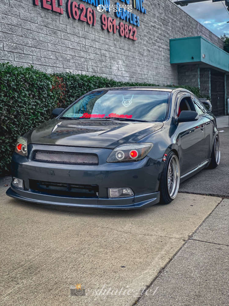 2006 Scion TC with 17x10 22 Hayashi Racing Hayame Performance and 215 ...
