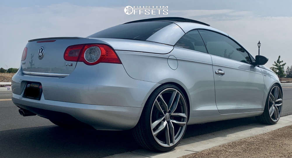 2008 Volkswagen Eos with 20x8.5 40 OEM Wheels Rotors and 225/35R20 ...