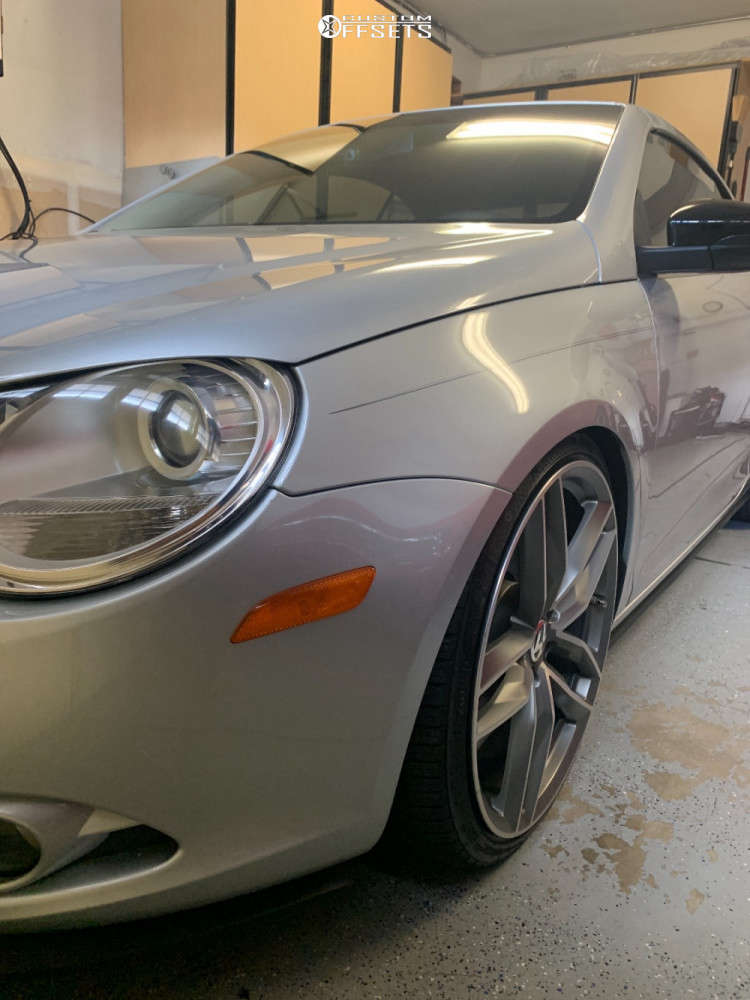 2008 Volkswagen Eos with 20x8.5 40 OEM Wheels Rotors and 225/35R20 ...