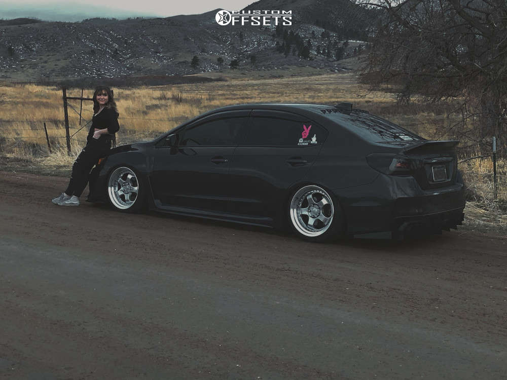 2018 Subaru WRX with 18x9.5 30 ESR Sr06 and 235/40R18 Nitto Neo Gen and ...