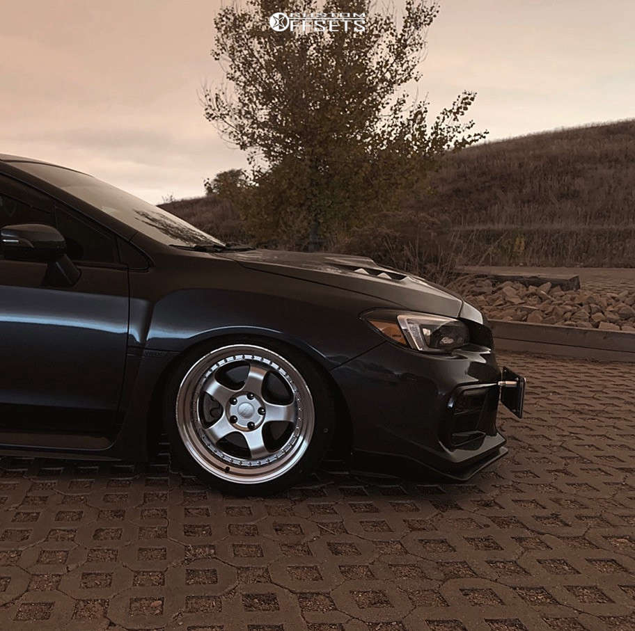 2018 Subaru WRX with 18x9.5 30 ESR Sr06 and 235/40R18 Nitto Neo Gen and ...