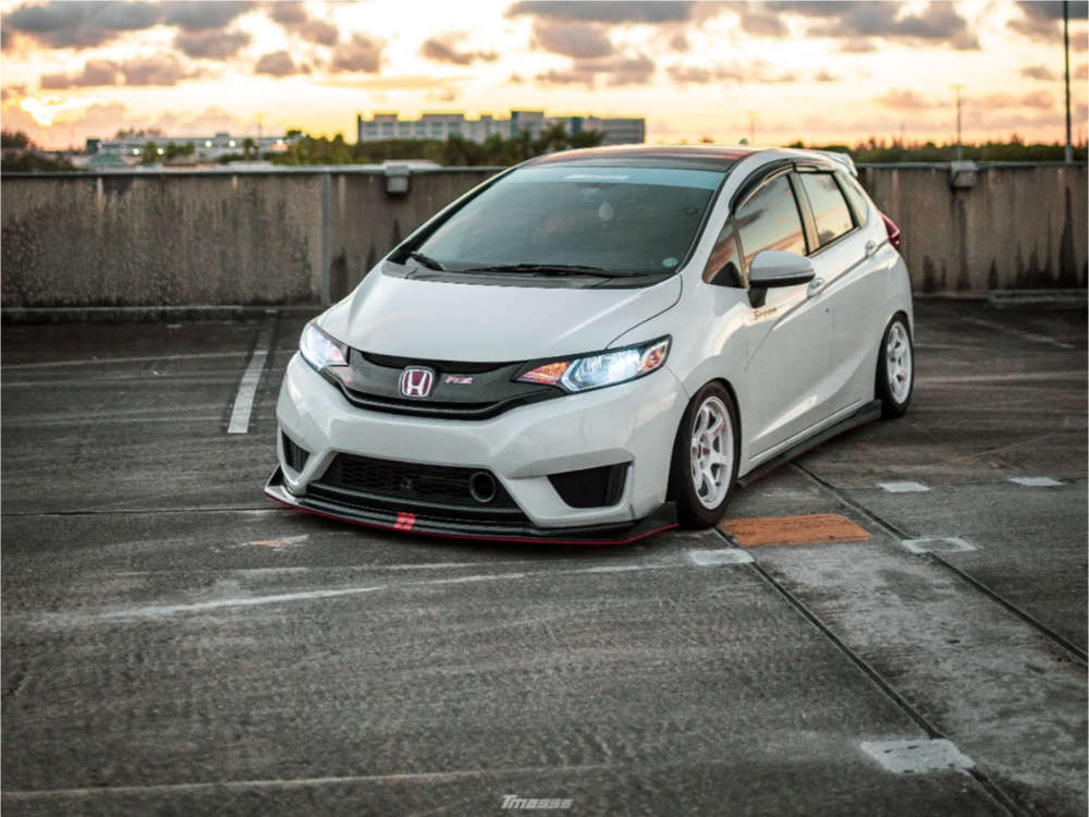 2015 Honda Fit with 15x8 30 Rays Engineering 57dr and 225/45R15 Federal ...