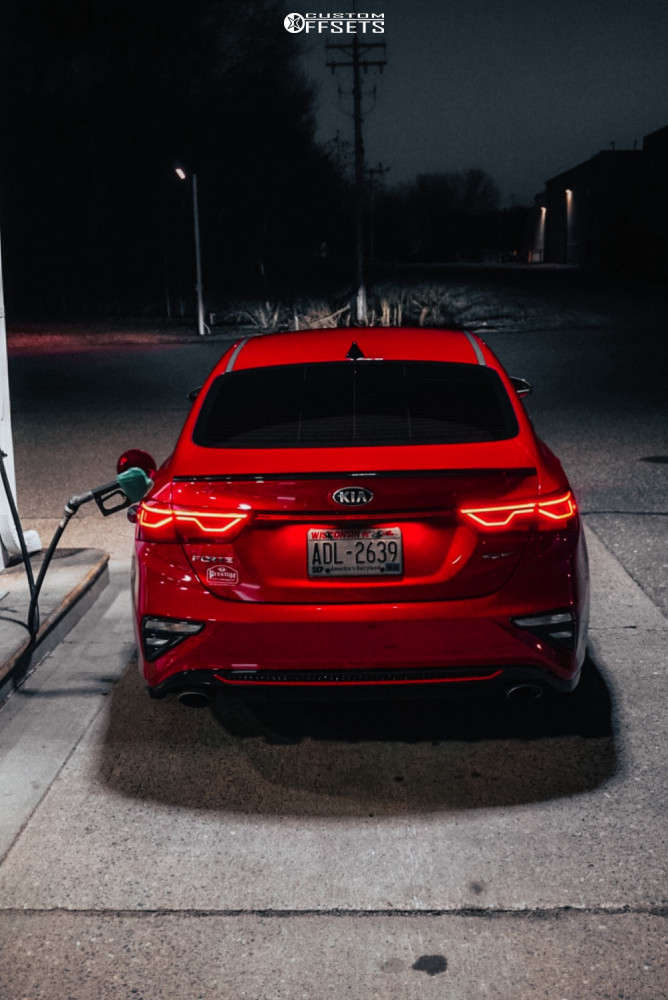 2021 Kia Forte with 18x8.5 35 AVID1 AV6 and 225/40R18 Kumho Ecsta and ...