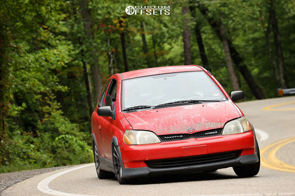 2000 Toyota Echo with 15x7 35 Advanti Racing Storm S1 and 205/50R15 ...