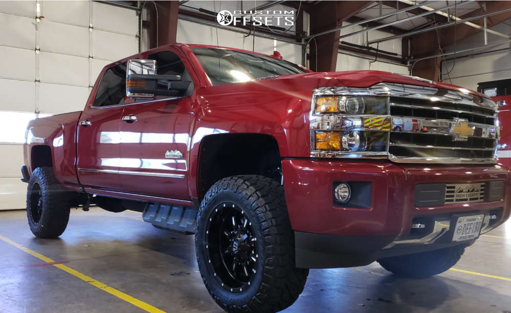 2018 Chevrolet Silverado 2500 HD with 20x10 -24 Fuel Krank D517 and 295 ...