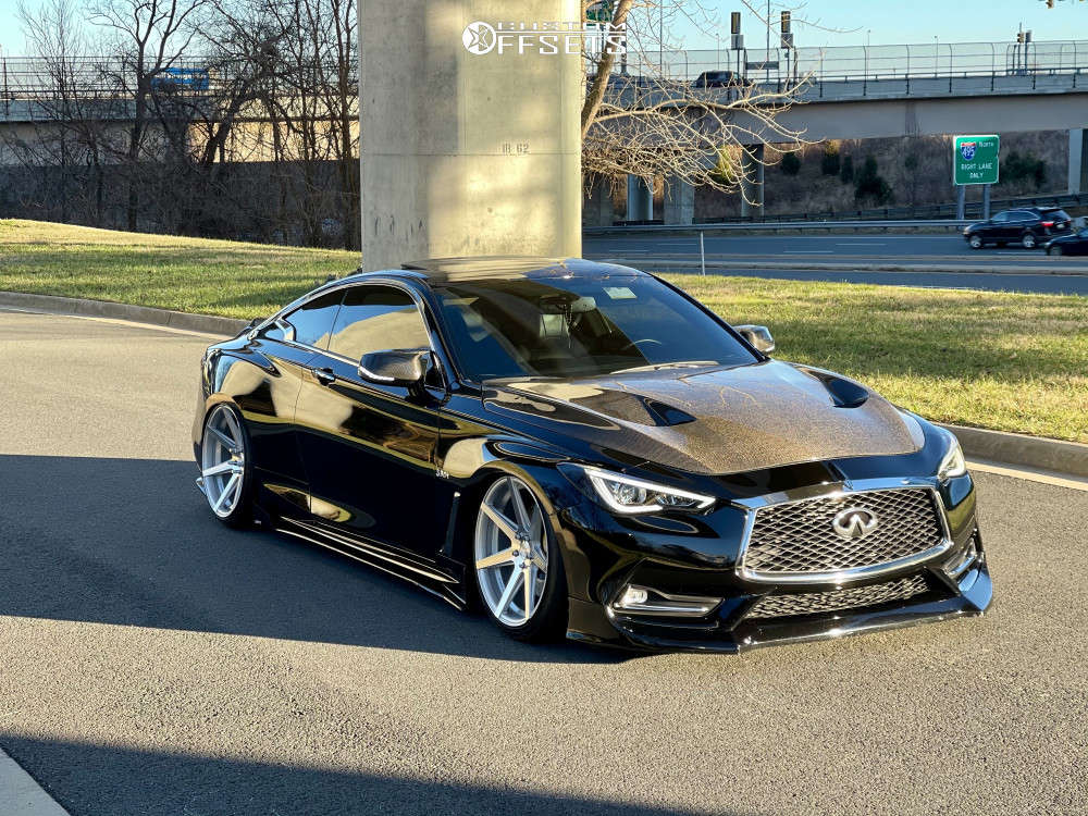 2018 INFINITI Q60 with 20x10 25 Rohana Rc7 and 255/35R20 Nitto Nt555 G2 ...