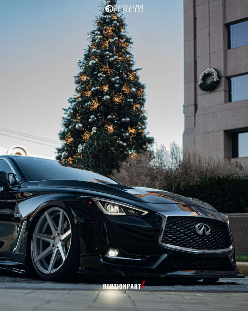 2018 INFINITI Q60 with 20x10 25 Rohana Rc7 and 255/35R20 Nitto Nt555 G2 ...