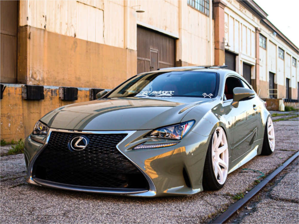 2017 Lexus RC200t with 19x9.5 12 Work Emotion T7r and 235/40R19 ...