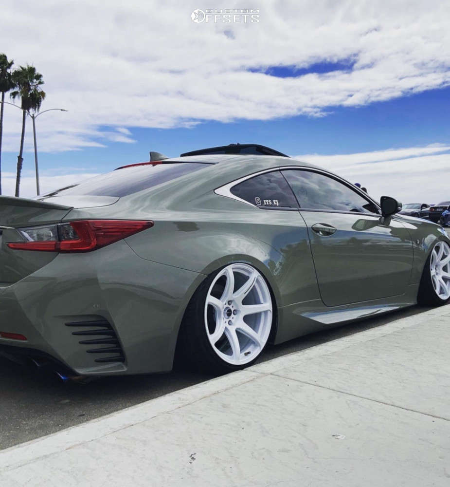 2017 Lexus RC200t with 19x9.5 12 Work Emotion T7r and 235/40R19 ...