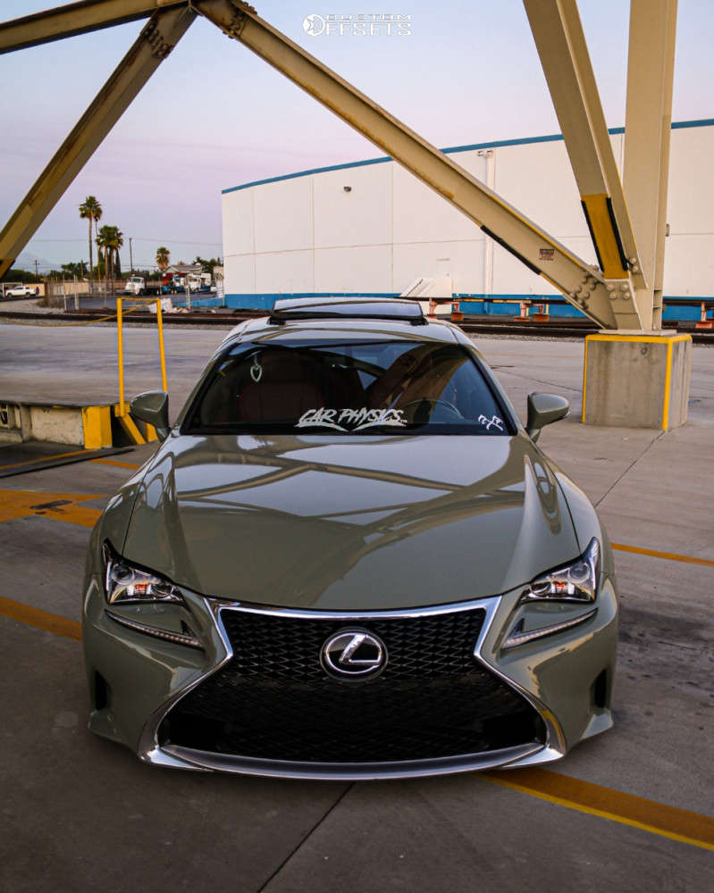 2017 Lexus RC200t with 19x9.5 12 Work Emotion T7r and 235/40R19 ...