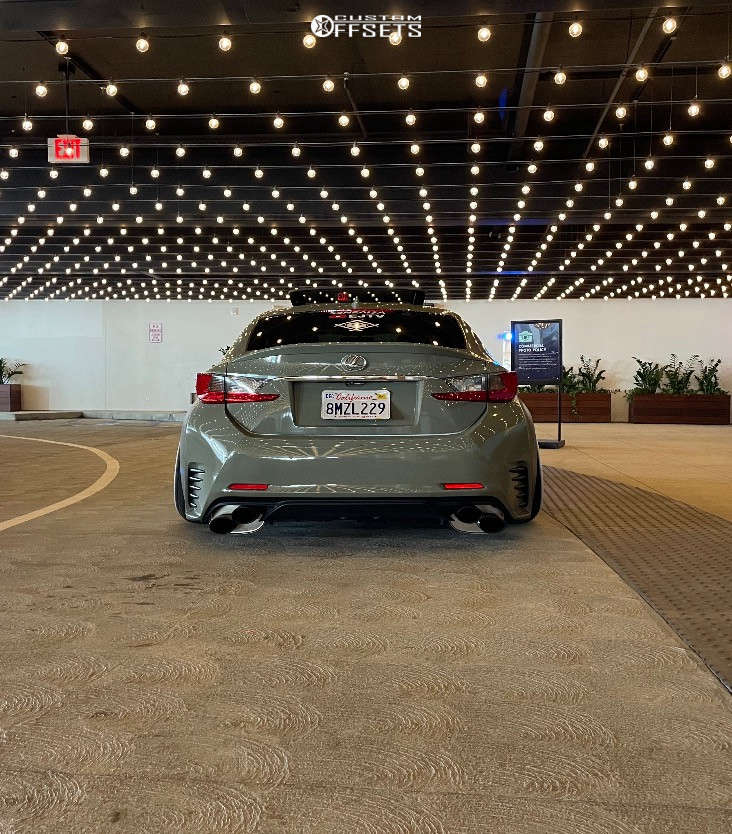 2017 Lexus RC200t with 19x9.5 12 Work Emotion T7r and 235/40R19 ...