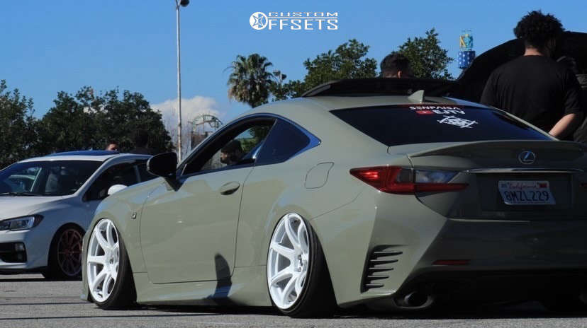 2017 Lexus RC200t with 19x9.5 12 Work Emotion T7r and 235/40R19 ...