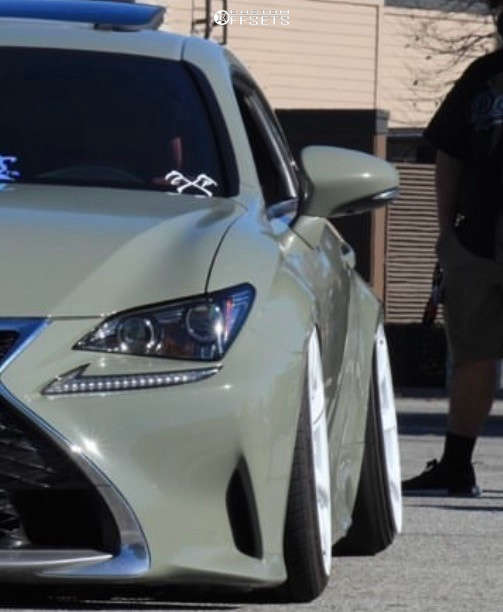 2017 Lexus RC200t with 19x9.5 12 Work Emotion T7r and 235/40R19 ...