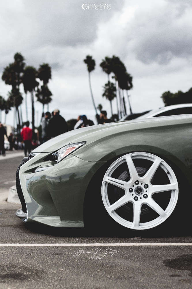 2017 Lexus RC200t with 19x9.5 12 Work Emotion T7r and 235/40R19 ...