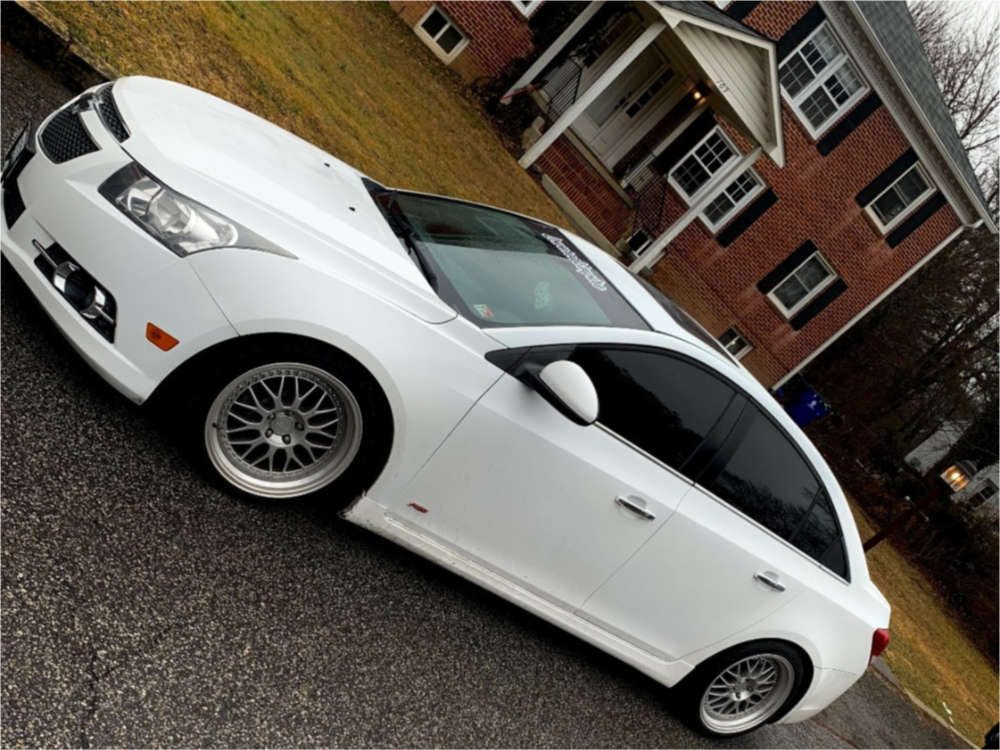 2014 Chevrolet Cruze with 18x8 30 ESR Sr01 and 225/35R18 Federal 595 Rs ...