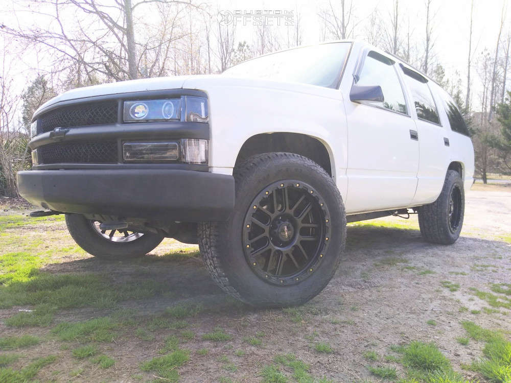 1997 Chevrolet Tahoe with 20x9 12 Vision Nemesis 111 and 275/60R20 ...