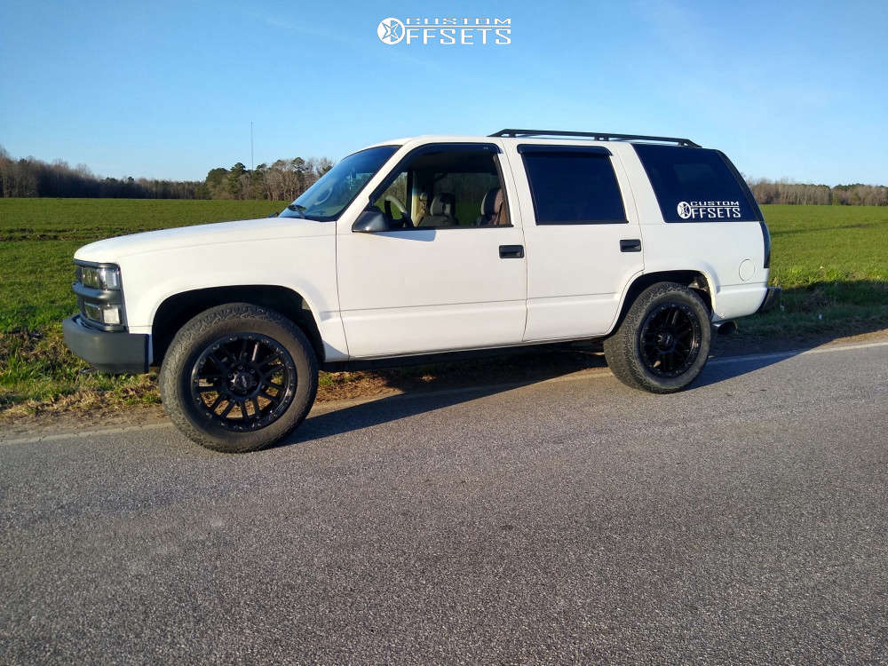 1997 Chevrolet Tahoe with 20x9 12 Vision Nemesis 111 and 275/60R20 ...