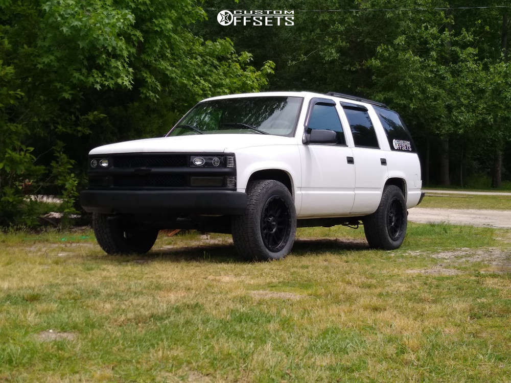 1997 Chevrolet Tahoe with 20x9 12 Vision Nemesis 111 and 275/60R20 ...