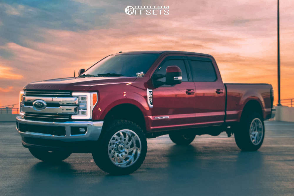 2017 Ford F-250 Super Duty with 22x12 -44 KG1 Forged Bounty and 35/12 ...