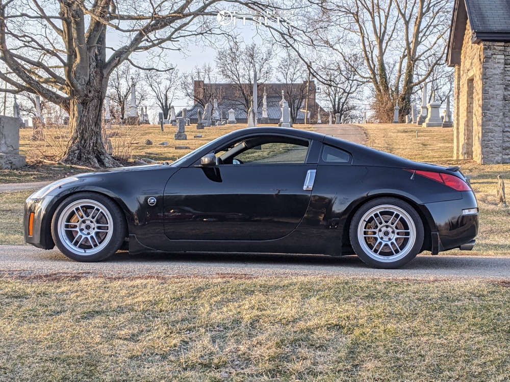 Silver 350z Black Rims