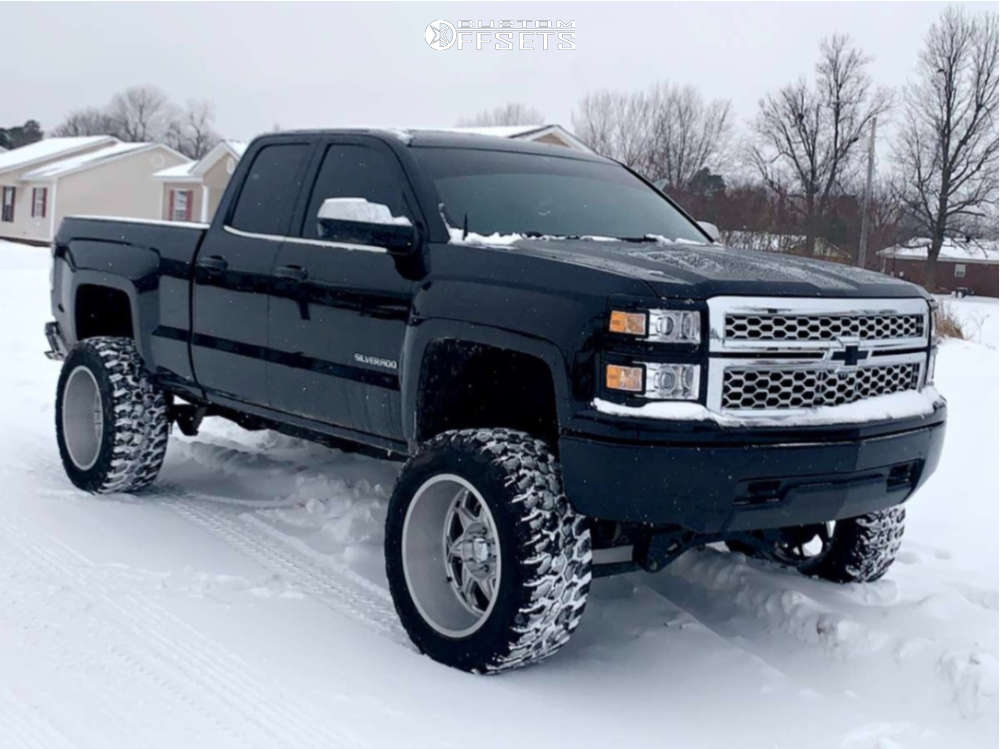 2014 Chevrolet Silverado 1500 with 22x12 -51 Cali Offroad Busted and 37 ...