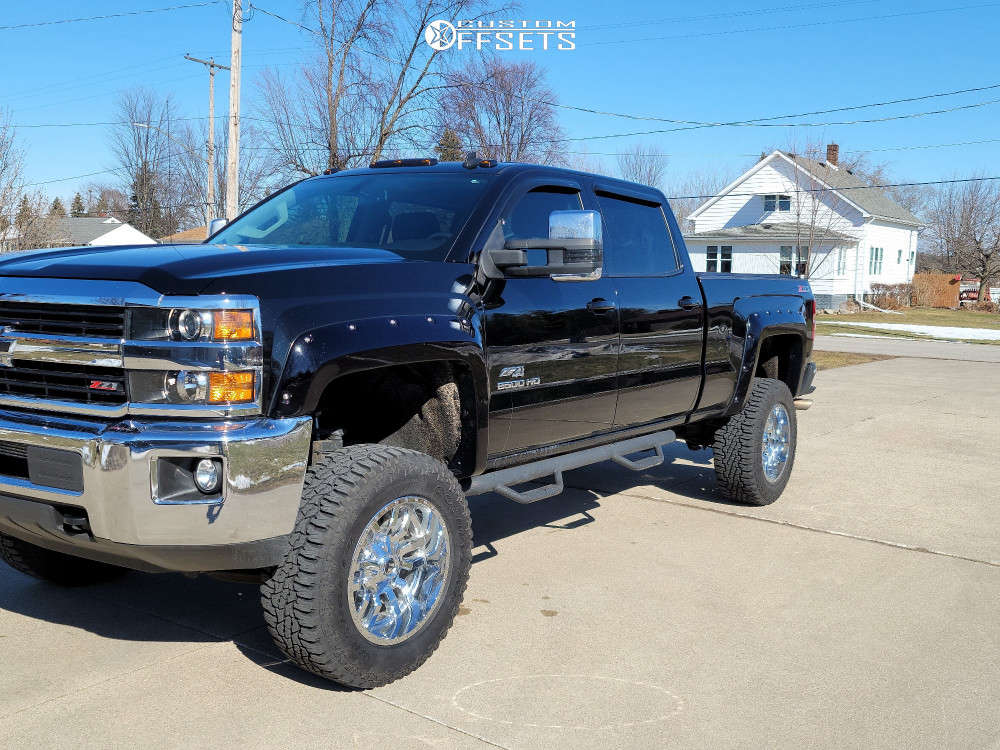 2015 Chevrolet Silverado 2500 HD with 20x10 -25 Fuel Sledge and 35/12 ...