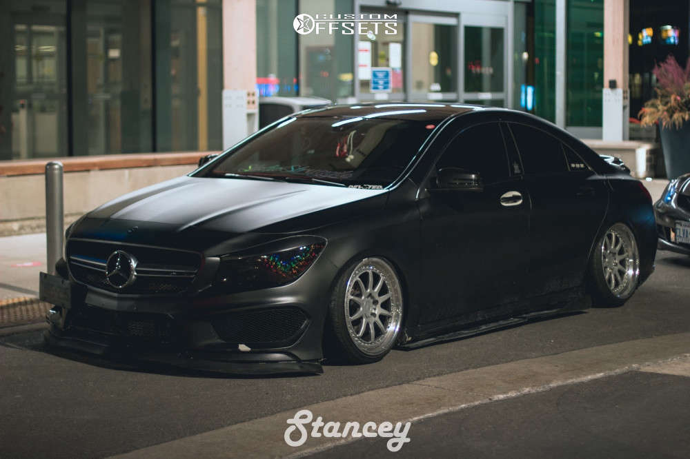 2014 Mercedes-Benz CLA250 with 18x8 30 ADV.1 Adv10 and 205/35R18 ...