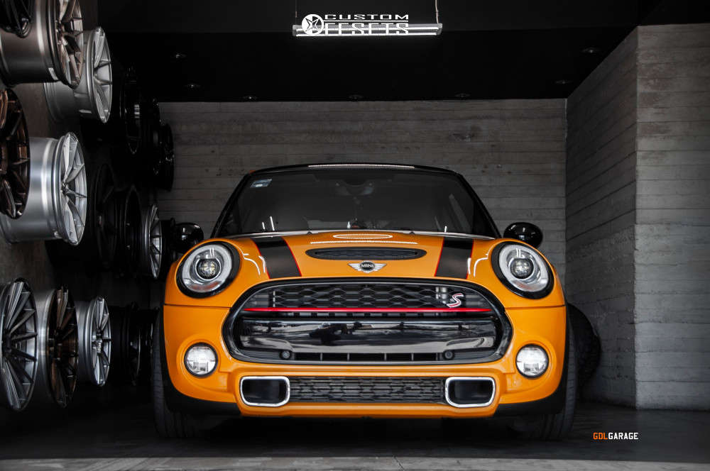 2017 Mini Cooper with 18x8 33 Rotiform Kps and 215/40R18 Hankook Ventus ...