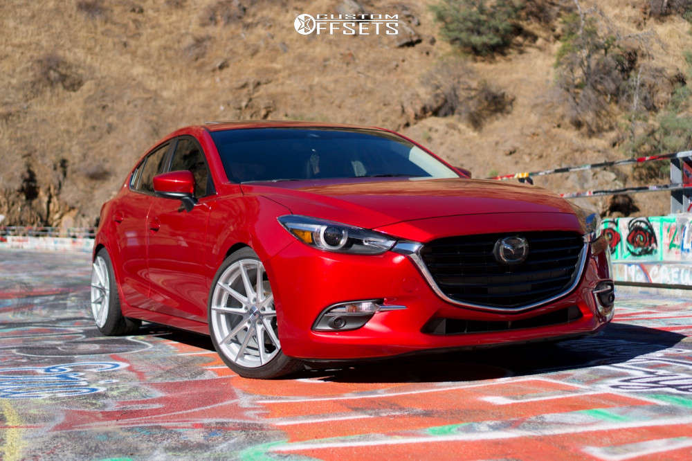 2018 Mazda 3 with 18x9 35 TSW Bathurst and 225/40R18 General G-max As ...