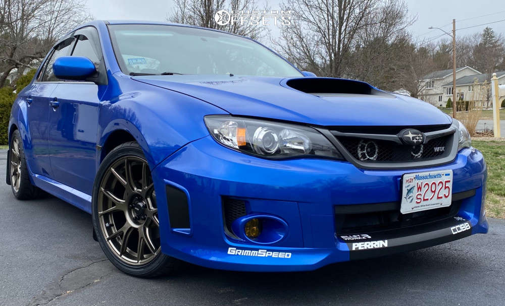 2014 Subaru WRX with 18x8.5 44 Konig Ampliform and 255/35R18 Kenda Kr20 ...
