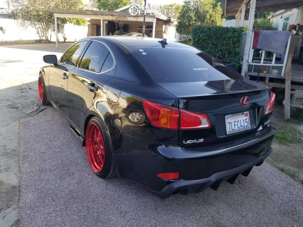 2010 Lexus IS250 with 18x9.5 25 F1R F105 and 225/40R18 Vercelli Strada ...