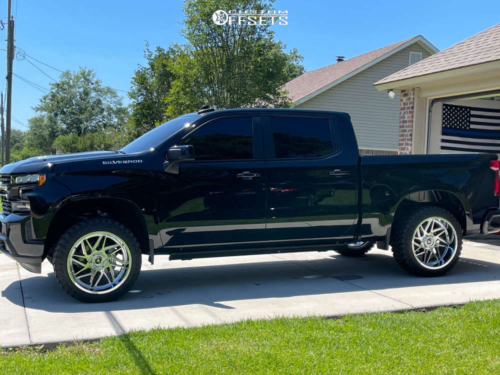 2021 Chevrolet Silverado 1500 with 22x12 -44 Gear Off-Road Ratio and 33 ...