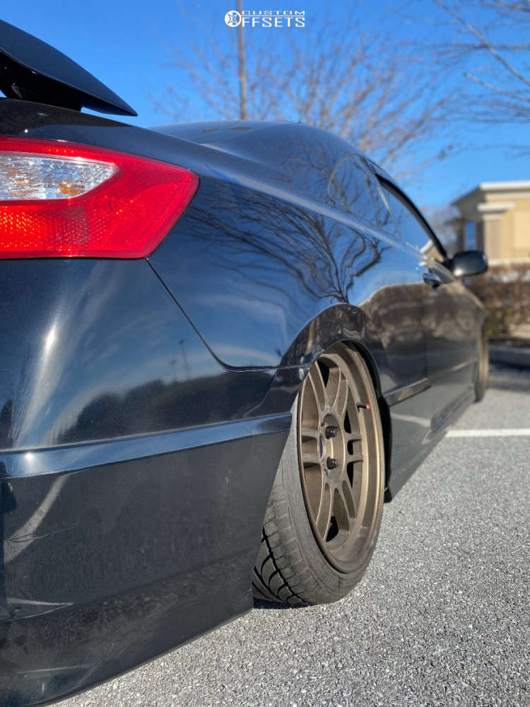 2006 Honda Civic with 18x8.5 15 ESR Sr11 and 215/40R18 Atturo Trail ...