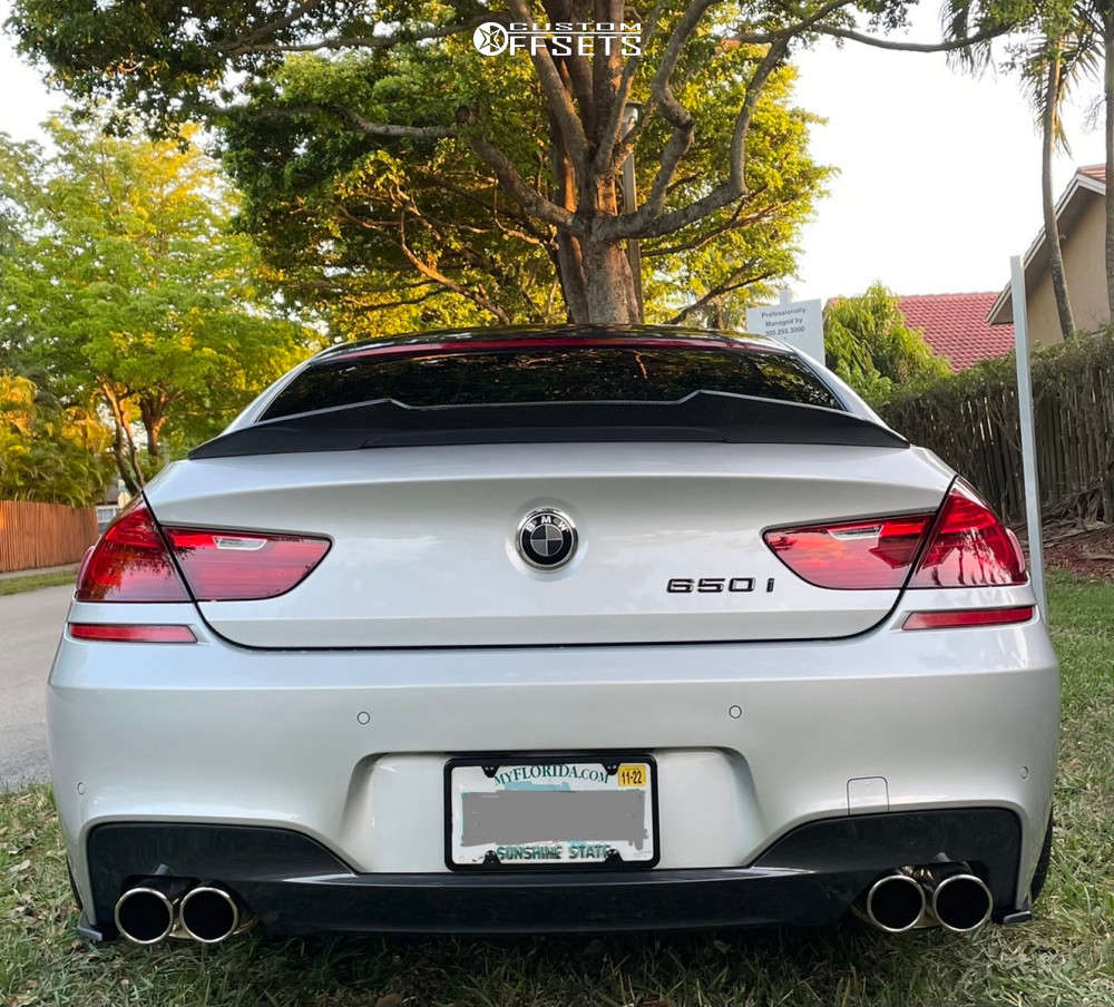 2013 BMW 650i Gran Coupe with 20x9 20 XO Moscow and 255/40R20 Pirelli P-zero and Lowering ...