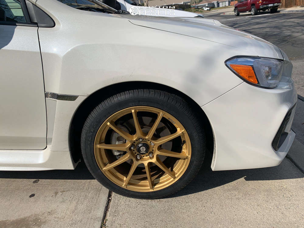 2020 Subaru WRX with 18x8 48 Sparco Assetto Gara and 245/40R18 Tatko ...