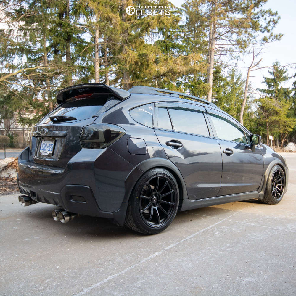 2017 Subaru Crosstrek with 18x9.5 38 Superspeed Rf03rr and 245/40R18 ...