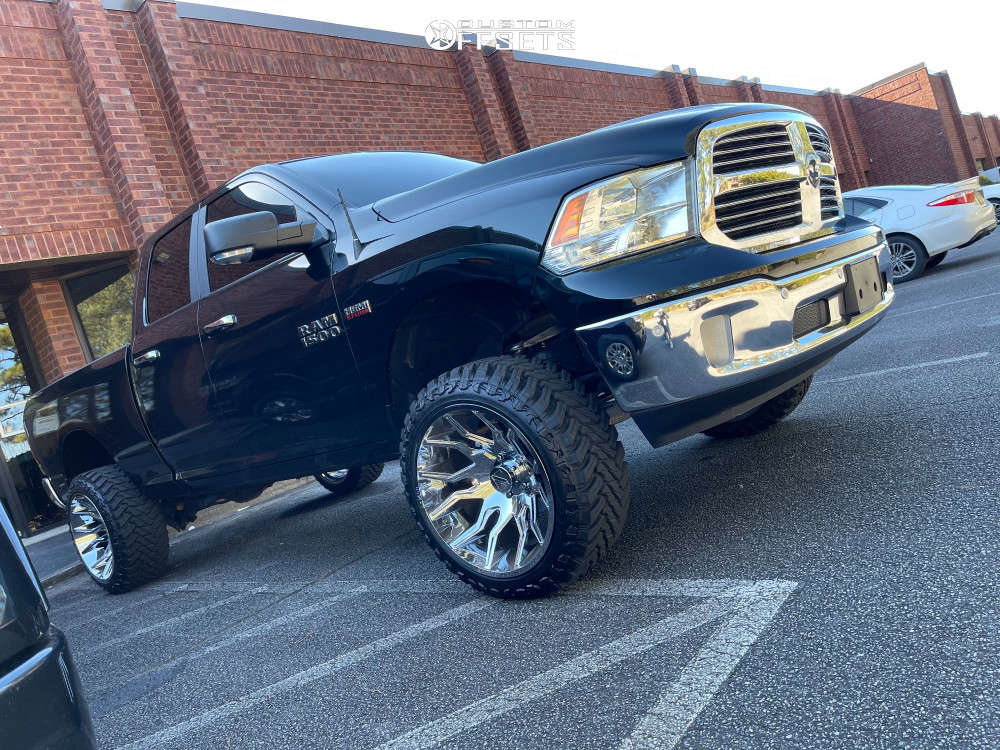 2017 Ram 1500 with 22x12 -44 ARKON OFF-ROAD Roosevelt and 33/12.5R22 ...