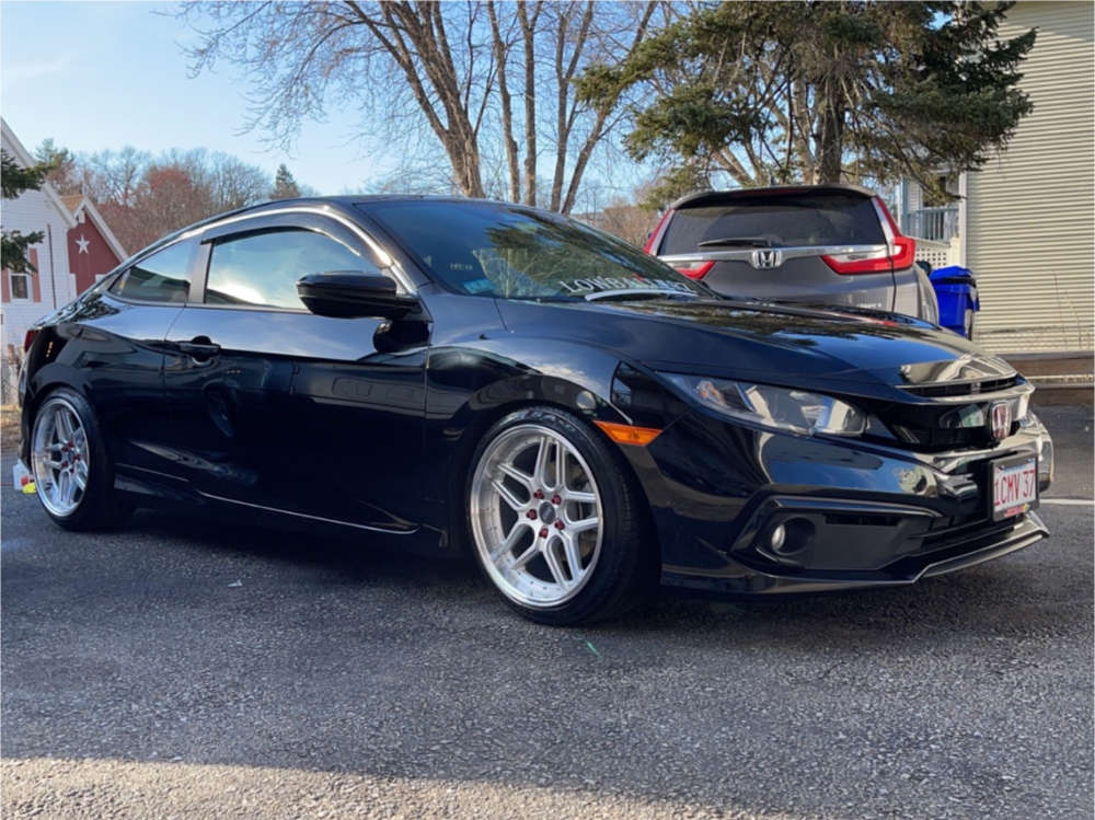 2019 Honda Civic with 18x9.5 35 ESR CS15 and 225/40R18 Westlake Sa07 ...
