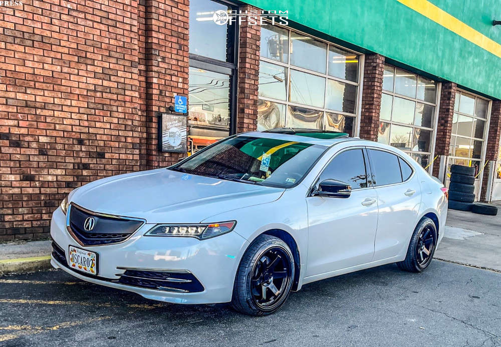 2015 Acura TLX with 18x9.5 38 AVID1 AV6 and 245/45R18 Kumho Ecsta and ...