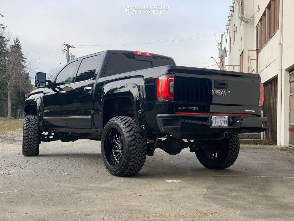 2017 GMC Sierra 1500 with 22x12 -51 ARKON OFF-ROAD Caesar and 35/12 ...