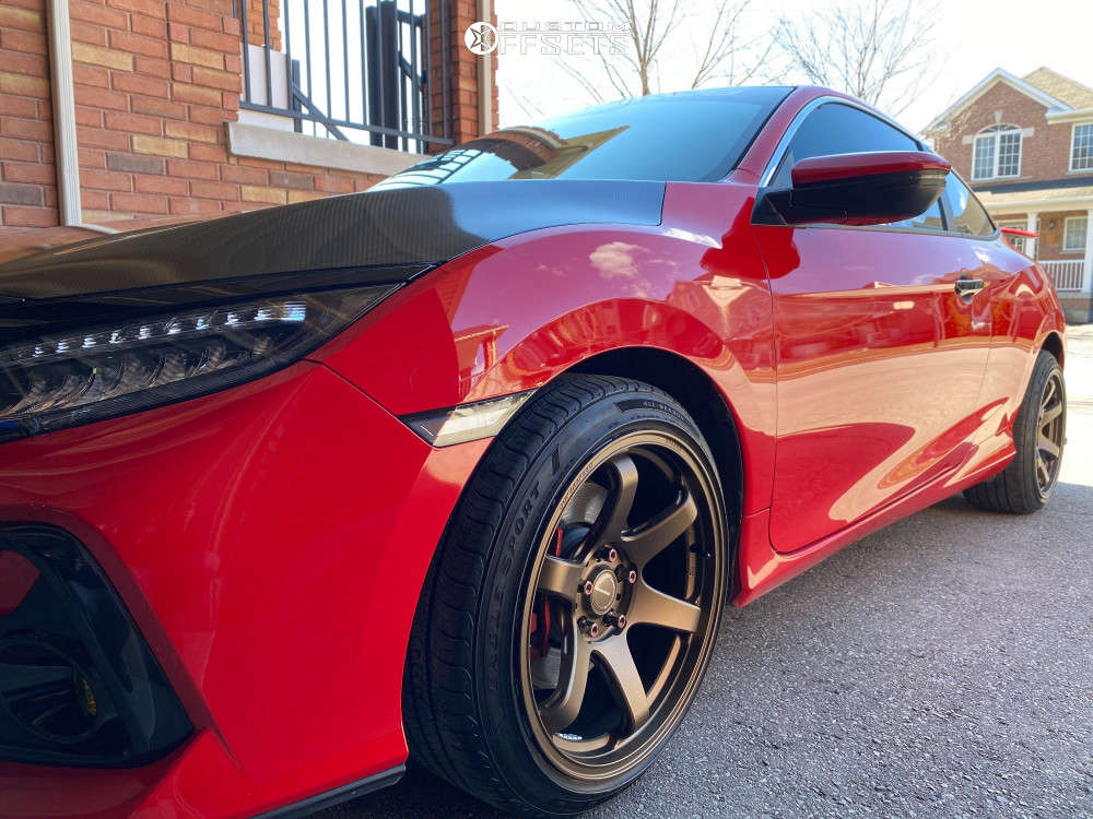 2020 Honda Civic with 18x9.5 38 Superspeed RF06RR and 235/40R18 ...