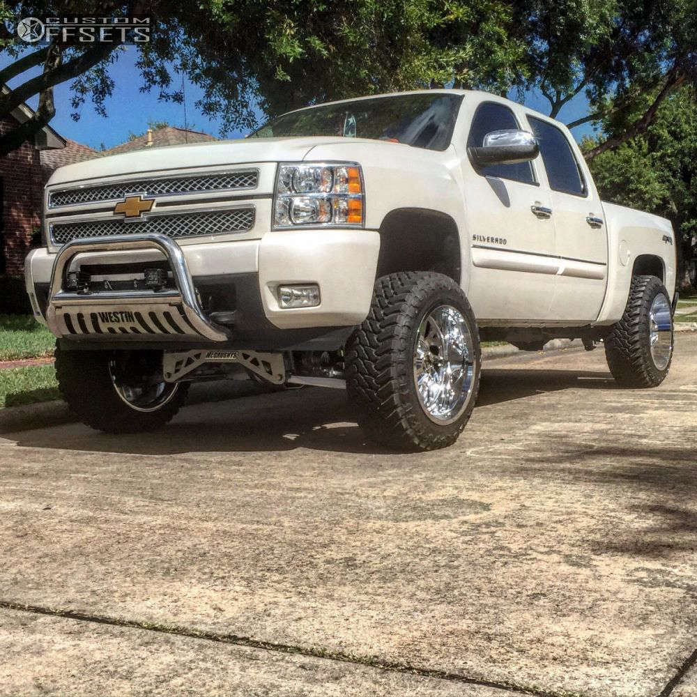 2012 Chevrolet Silverado 1500 with 22x12 -44 RBP Glock and 35/12.5R22 ...