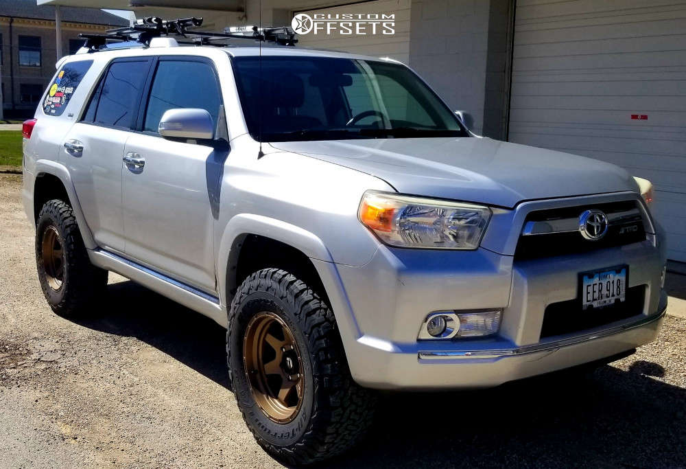 2010 Toyota 4Runner with 17x9 -12 Fuel Shok and 33/12.5R17 BFGoodrich ...