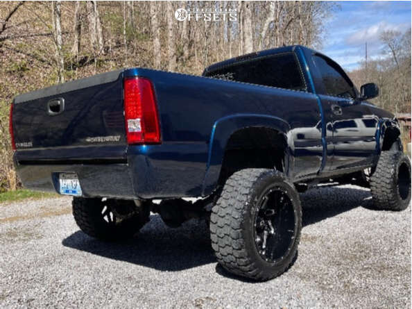 2002 Chevrolet Silverado 1500 with 20x12 -57 Vision Spyder and 33/12 ...